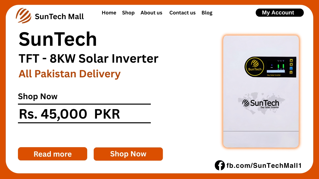 Suntech TFT-8KW Day Solar Inverter Buy In Peshawar - Suntech Mall